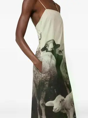 Moschino Printed Cotton Gabardine Dress