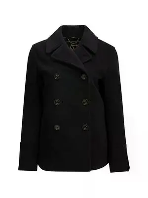 SEALUP Double-breasted Coat - Black