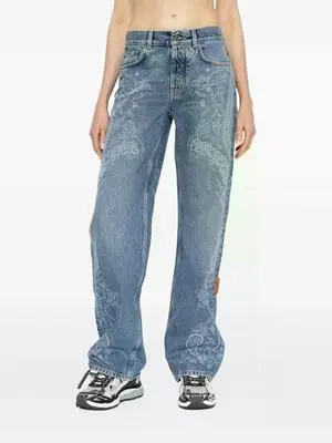 Off-White Paisley-print Jeans