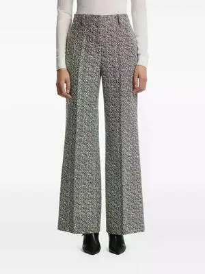 Hugo Regular-fit Stretch Herringbone Wide-leg Trousers
