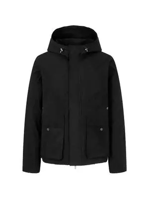 STUDIO TOMBOY Zip-up Hooded Jacket - Black