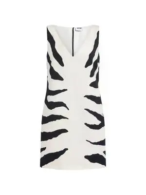 Moschino Heavyweight Printed Cotton Dress - White