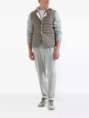 Brunello Cucinelli Panelled Leather Sneakers