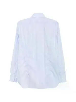 BARBA NAPOLI Vertical-stripe Long-sleeve Shirt - Blue