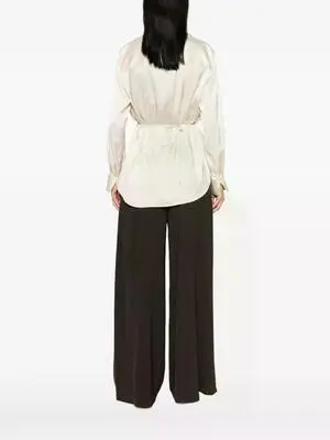Imperial Belted Satin-finish Shirt