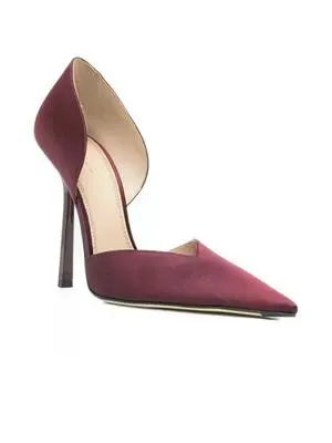 Victoria Beckham Angle D'orsay Satin Pumps