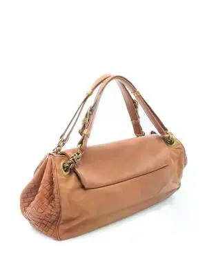Bottega Veneta 2000s Intrecciato Tote Bag - Brown