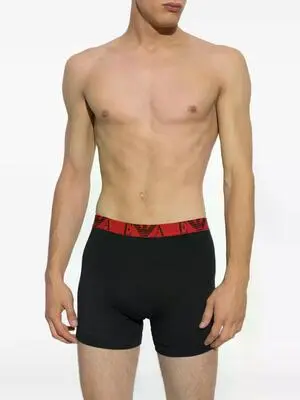 Emporio Armani Logo-waistband Boxers - Black
