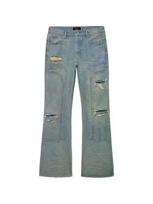 PURPLE BRAND Double Carpenter Distressed Panelled Jeans - Blue