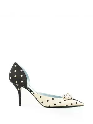Valentino Garavani Coeur Royal Polka-dot D'orsay Pumps - Neutrals