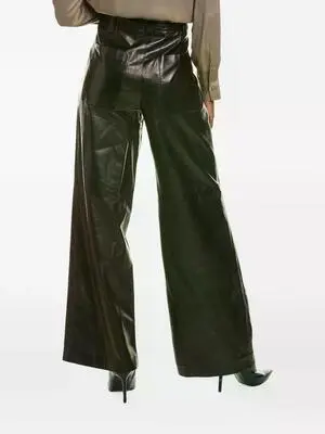 Brunello Cucinelli Wide-leg Leather Trousers