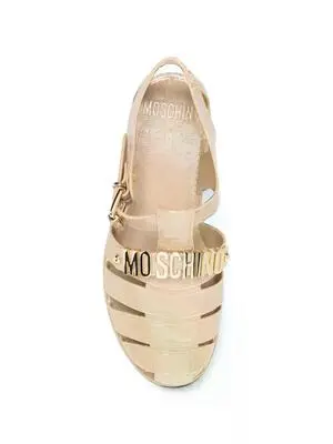 Moschino Logo-plaque Caged Sandals