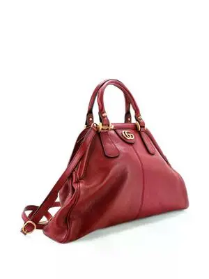 Gucci Re Top Handle Bag Leather Medium Satchel