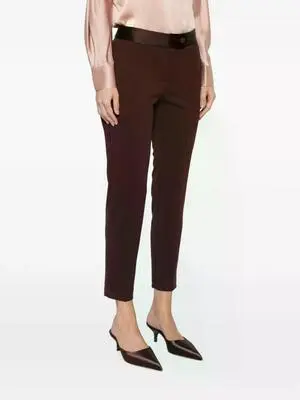 Imperial Satin-waistband Cotton Trousers
