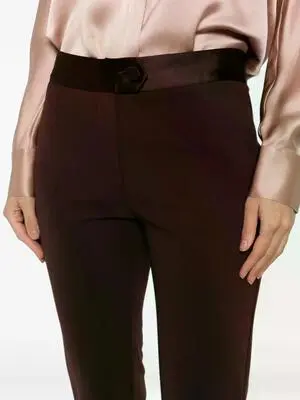 Imperial Satin-waistband Cotton Trousers