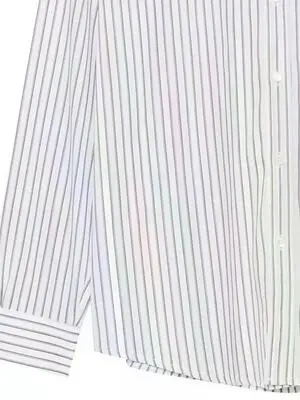 CELLAR DOOR Vertical-stripe Button-down Shirt