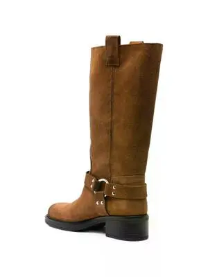 GISEL B Harness-detail Square-toe Boots