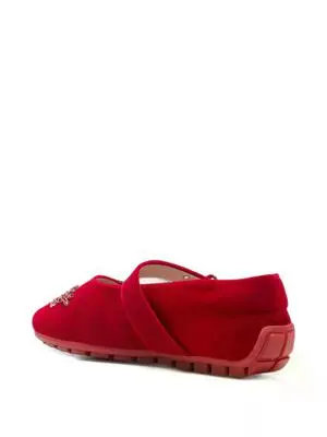 Simone Rocha Flower-embellished Ballet Flats