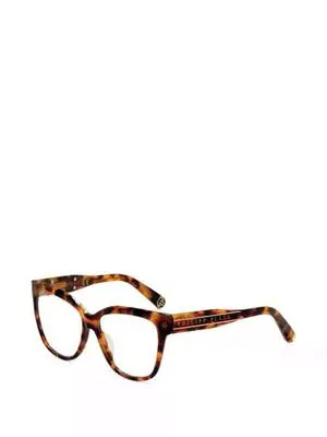 Philipp Plein Tortoiseshell-effect Cat-eye Glasses - Brown