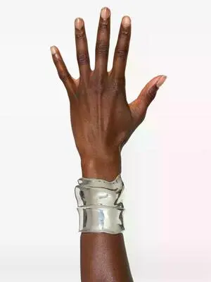 Completedworks Polished Sculptural Cuff Bracelet - Silver