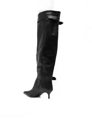 GISEL B Buckle-strap Pointed-toe Boots