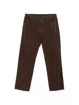 PRIVATE 0204 Corduroy Straight-leg Trousers - Brown