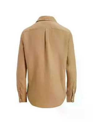 Polo Ralph Lauren Logo-embroidered Button-down Shirt - Neutrals