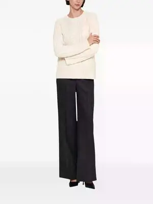 P.a.r.o.s.h Embellished Cable Knit Sweater - Neutrals