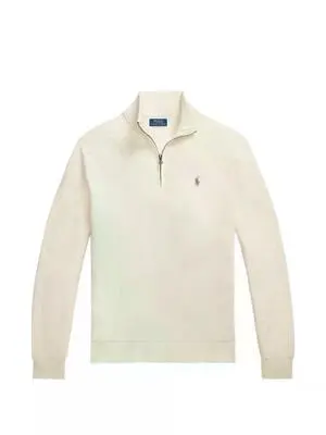Polo Ralph Lauren Quarter-zip Logo-embroidered Sweater