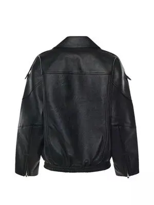 THE FRANKIE SHOP Hudson Faux-leather Zip-up Jacket