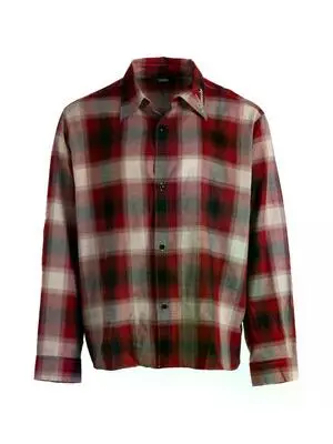 Amiri Check-pattern Logo-print Shirt - Red