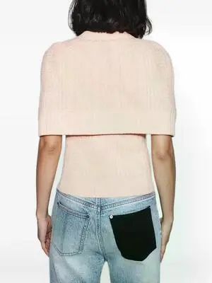 Hellessy Caspian Cable-knit Layered-effect Cardigan