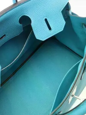 Hermès Birkin 30 Togo Leather Tote Bag - Blue