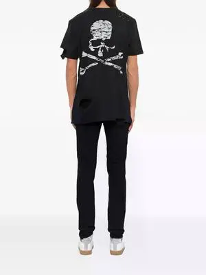 MASTERMIND WORLD Distressed Slogan-print T-shirt
