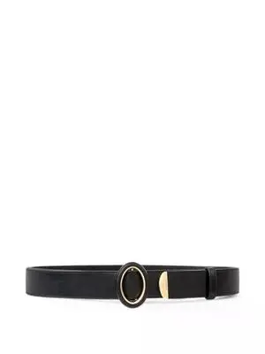 Givenchy Sculpted Gem Leather Belt - Black