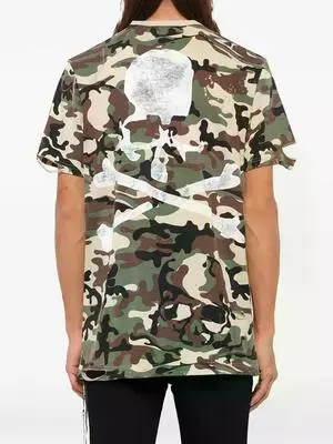MASTERMIND WORLD Camo-print Distressed T-shirt