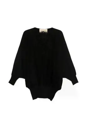 Valentino Garavani Lace-panel Sweatshirt - Black