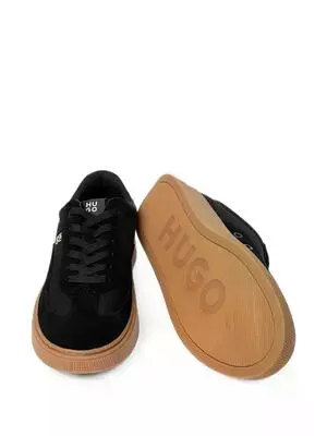 Hugo Panelled Logo Patch Sneakers