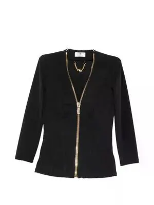 Elisabetta Franchi Zip-up Corset-style Jacket - Black