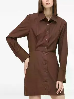 Miss Sixty Long-sleeve Mini Shirt Dress