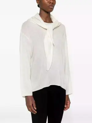IVORY PARIS Tie-detail Sweater