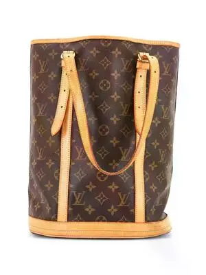 LOUIS VUITTON Monogram Canvas Gm Bucket Bag - Brown