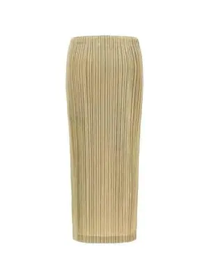 Issey Miyake Pleated Midi Skirt