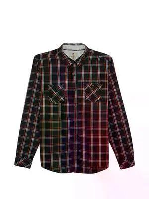 Timberland Plaid Long-sleeve Shirt - Black