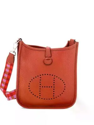 Hermès Evelyne Bag Gen Iii Clemence Tpm Crossbody Bag - Brown