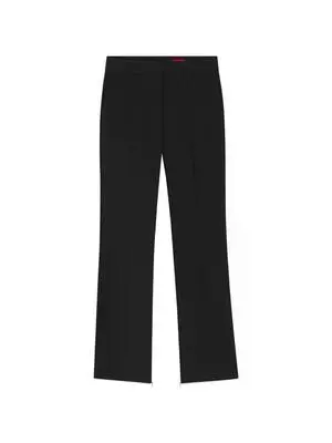 Hugo Slim-fit Trousers In Stretch Twill - Black