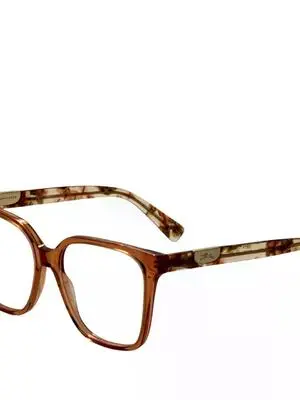 Longchamp Square Frame Eyeglasses - Brown