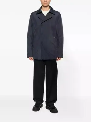 Add Button-up Logo-patch Coat