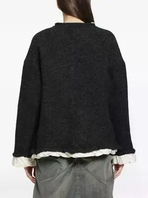 PILLINGS Ruffle-trim Wool Jacket