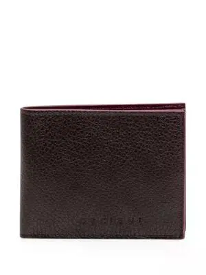 Orciani Grainy Leather Bifold Wallet - Brown